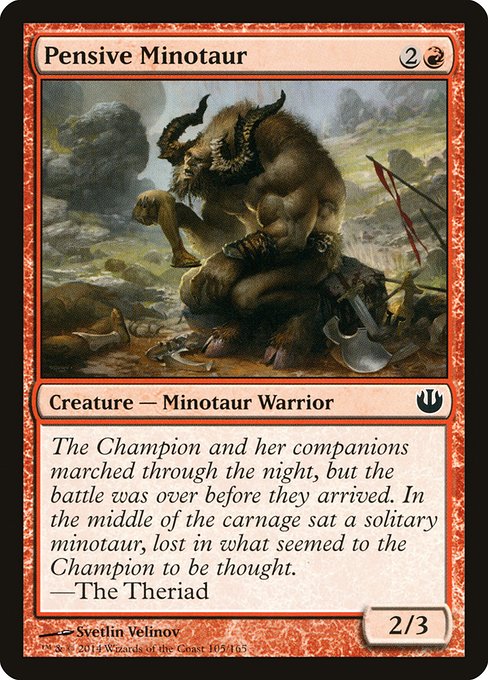 Pensive Minotaur – TriCs Circle of Hobbies